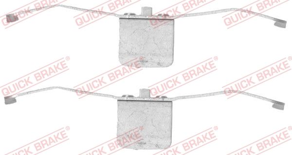 Komplet pribora, pločica disk kočnice QUICK BRAKE 109-1639