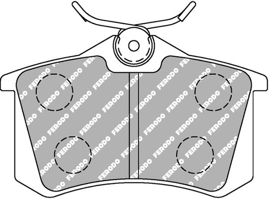 Komplet pločica, disk-kočnica FERODO RACING FCP541R