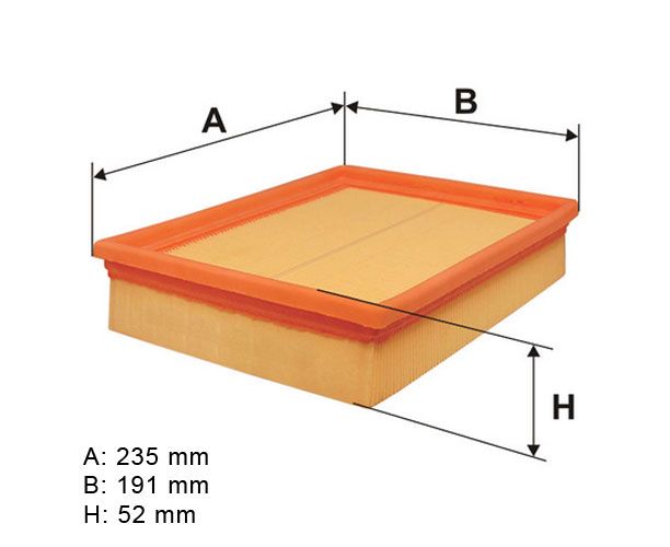 Filter vazduha QWP WAF606 - AP098/1 - AP098/2 - 1457433289 - CAF100857P - CAF100728P