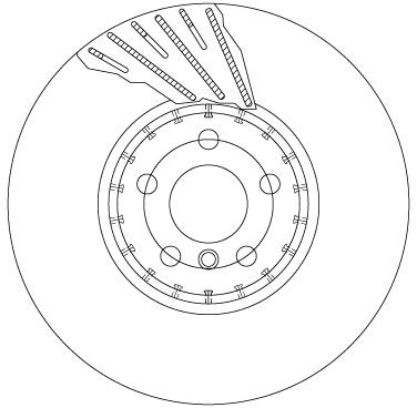 Kočioni disk TRW DF6891S