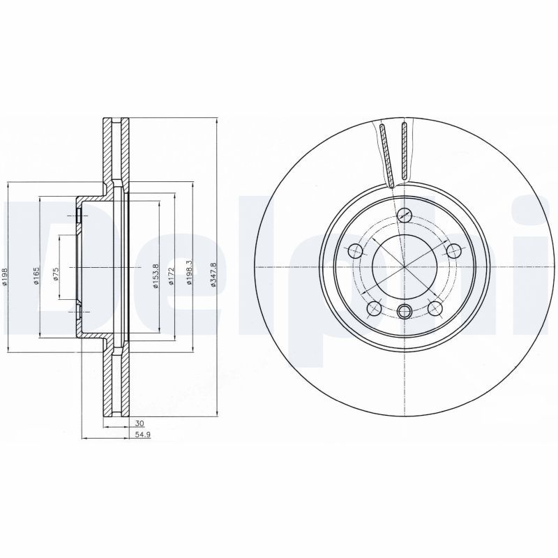 Kočioni disk DELPHI BG9063C