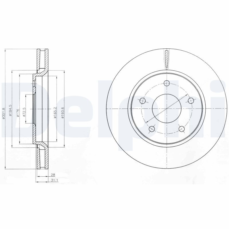 Kočioni disk DELPHI BG4248