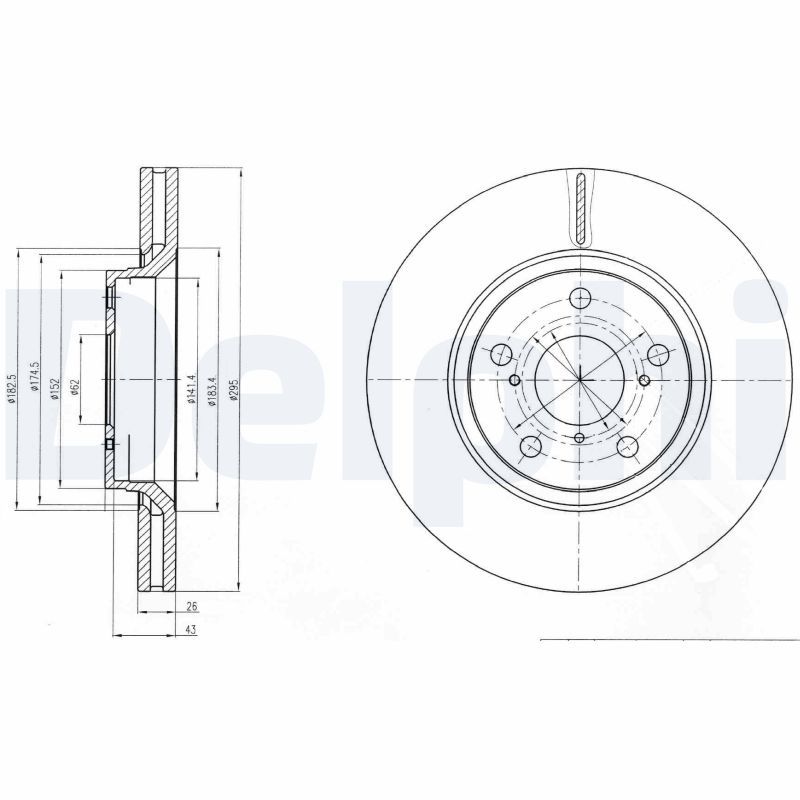 Kočioni disk DELPHI BG4236C