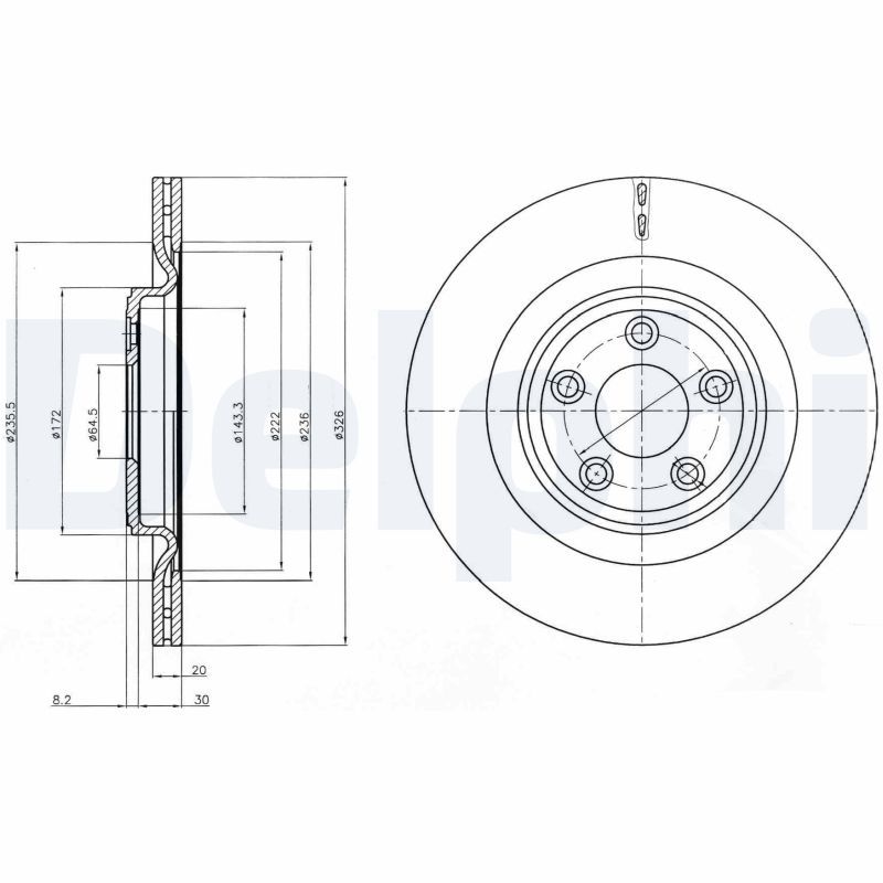 Kočioni disk DELPHI BG4202C