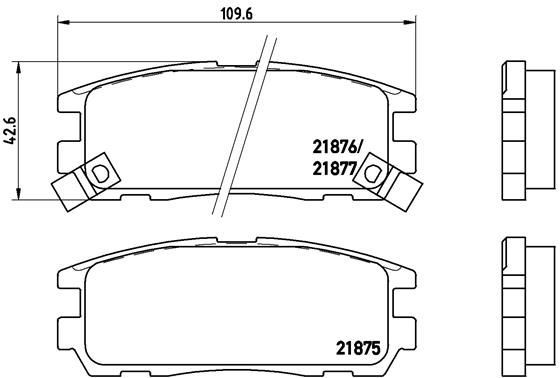 Komplet pločica, disk-kočnica BREMBO P 59 021