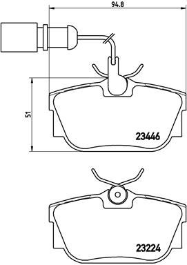 Komplet pločica, disk-kočnica BREMBO P 85 059