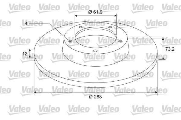 Kočioni disk VALEO 675409