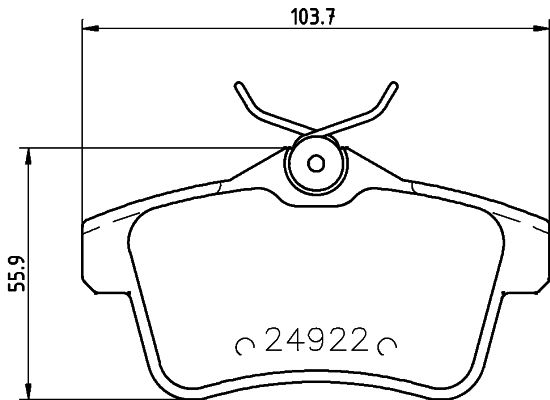 Komplet pločica, disk-kočnica HELLA PAGID 8DB 355 014-531