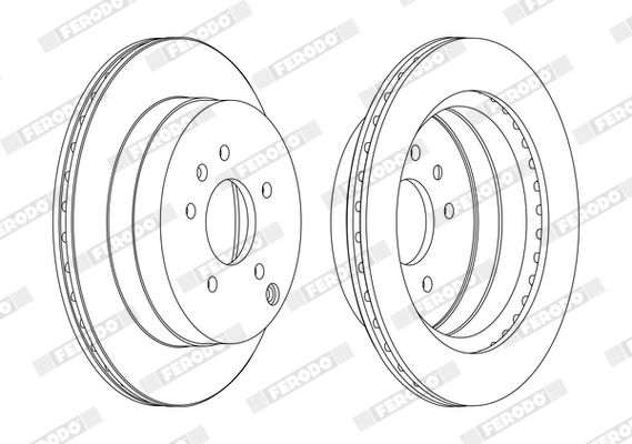 Kočioni disk FERODO DDF1660C