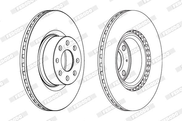 Kočioni disk FERODO DDF1298C