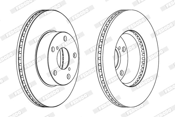 Kočioni disk FERODO DDF1216C