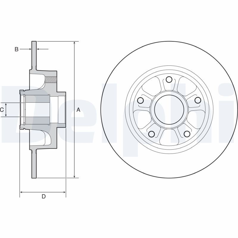 Kočioni disk DELPHI BG9230RSC