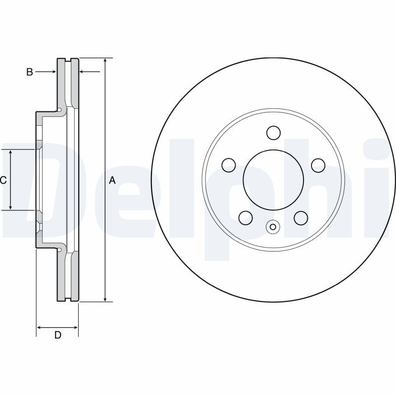 Kočioni disk DELPHI BG4963C
