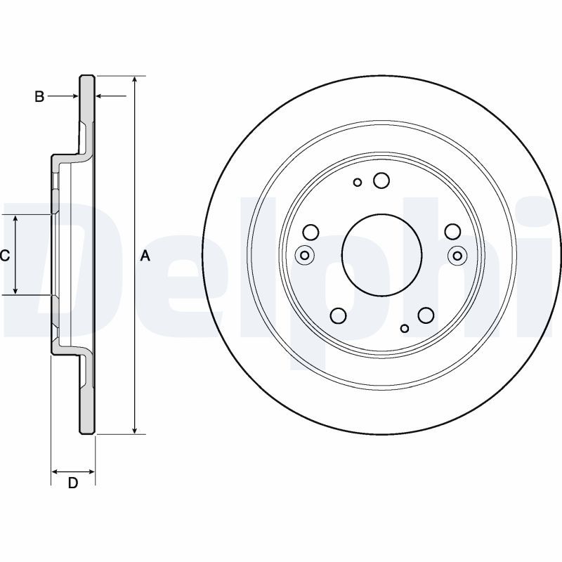 Kočioni disk DELPHI BG4773C
