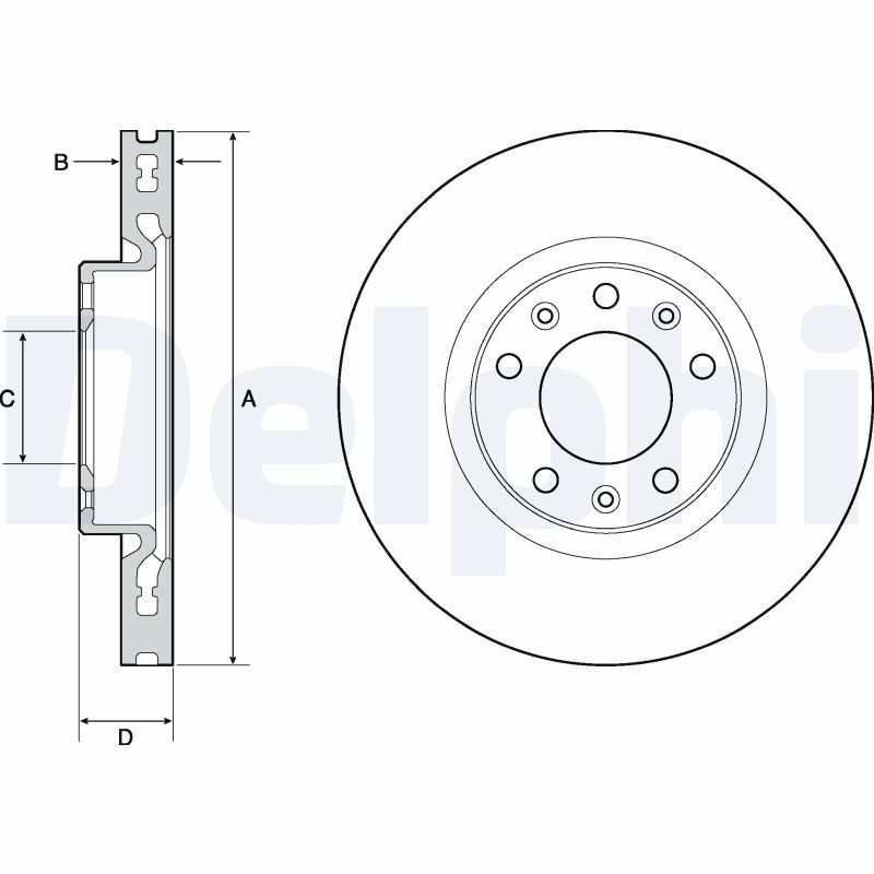 Kočioni disk DELPHI BG4669C
