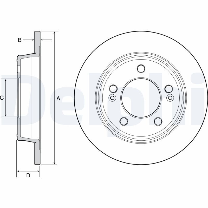 Kočioni disk DELPHI BG4559C