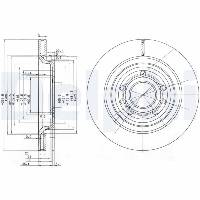 Kočioni disk DELPHI BG3886C