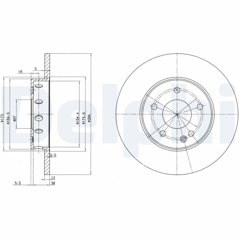 Kočioni disk DELPHI BG2769