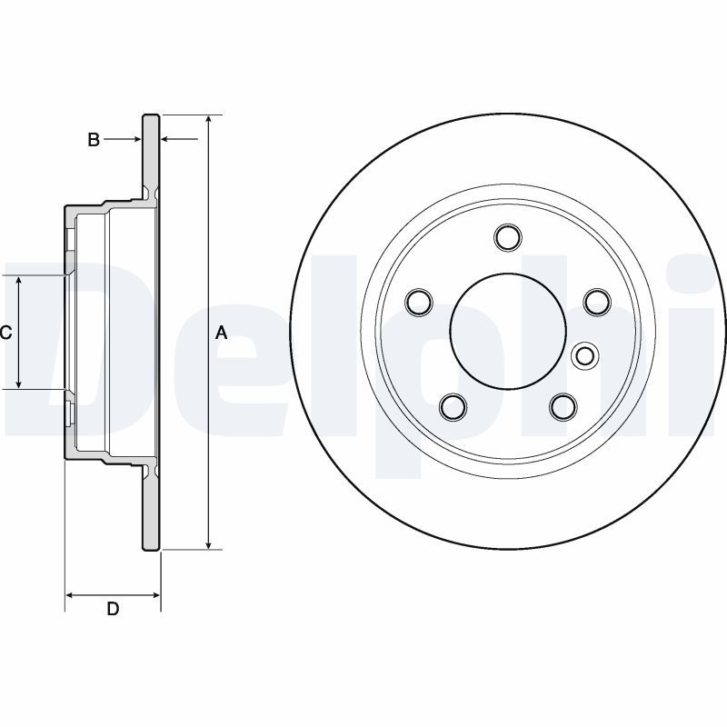 Kočioni disk DELPHI BG2624