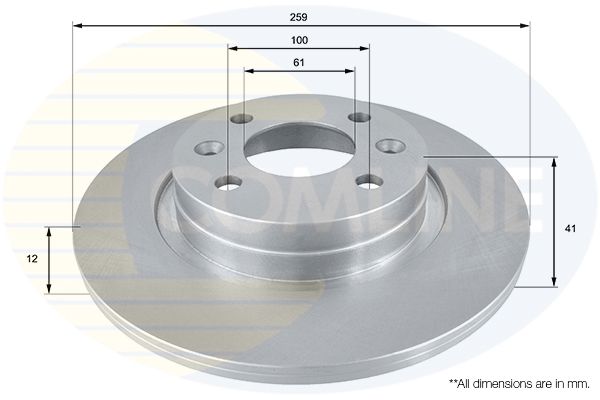 Kočioni disk COMLINE ADC2709