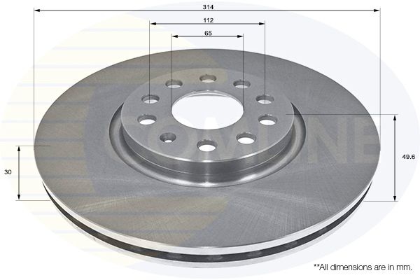 Kočioni disk COMLINE ADC2601V