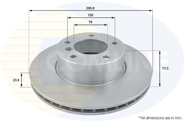 Kočioni disk COMLINE ADC1728V