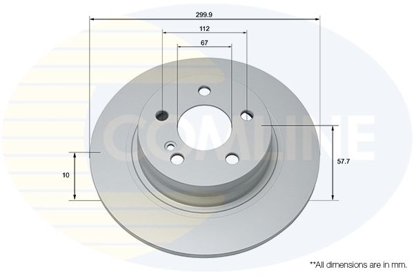 Kočioni disk COMLINE ADC1663