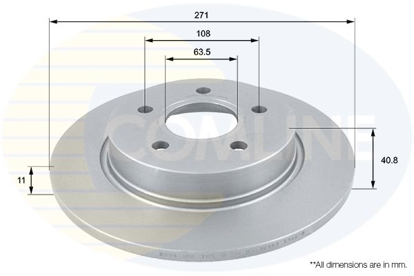 Kočioni disk COMLINE ADC1247