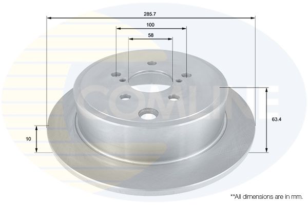 Kočioni disk COMLINE ADC0823