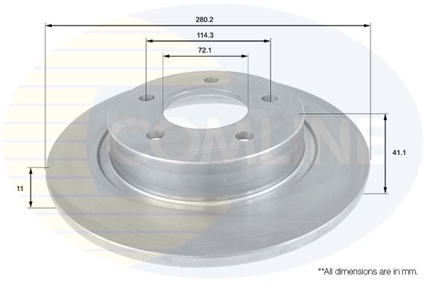 Kočioni disk COMLINE ADC0449
