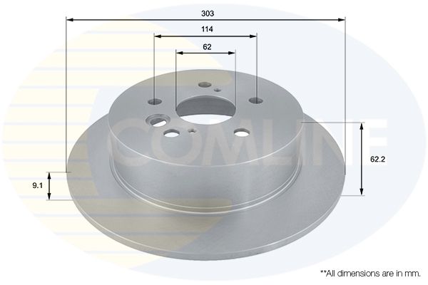 Kočioni disk COMLINE ADC01121
