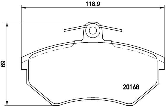 Komplet pločica, disk-kočnica BREMBO P 85 011