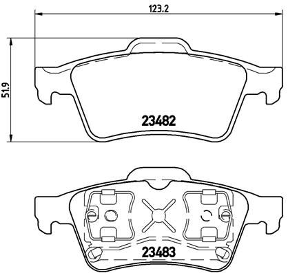 Komplet pločica, disk-kočnica BREMBO P 59 044