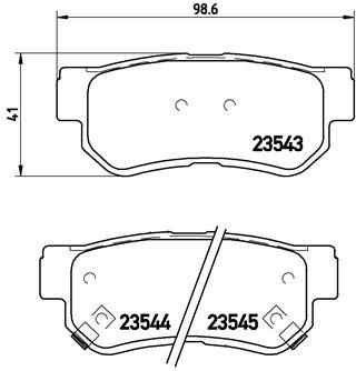 Komplet pločica, disk-kočnica BREMBO P 30 014
