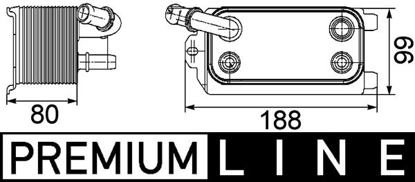 Uljni hladnjak, automatski menjač MAHLE CLC 72 000P
