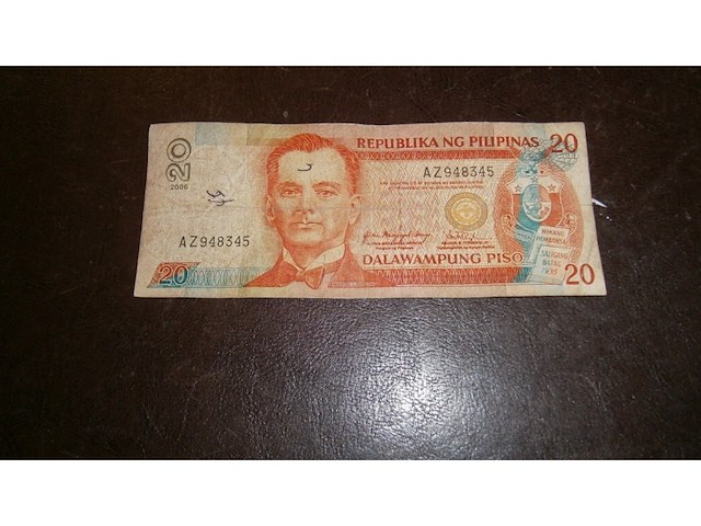 PHILIPPINES 20 PISO 2008