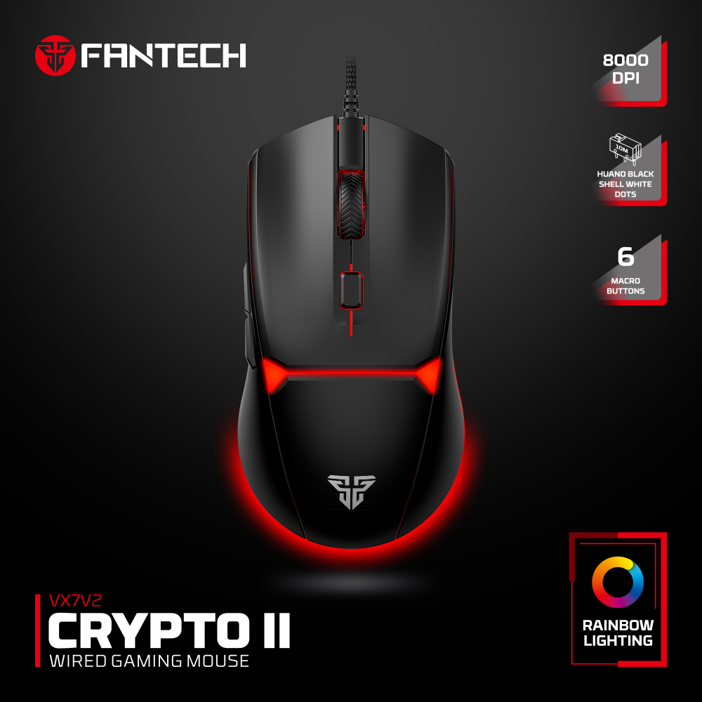 Mis Gaming Fantech VX7V2 Crypto II crni