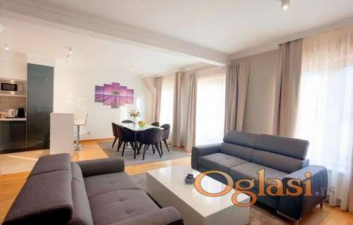 Izdavanje- Stan kod Hrama Svetog Save. Duplex, 170 m2, četvorosoban