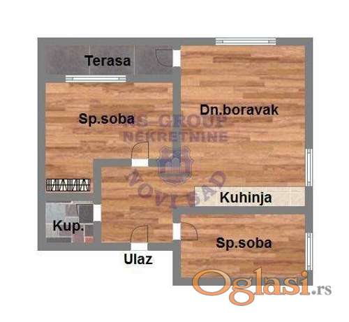 - 54m2 - Dvoiposoban - ADICE - izgradnja -