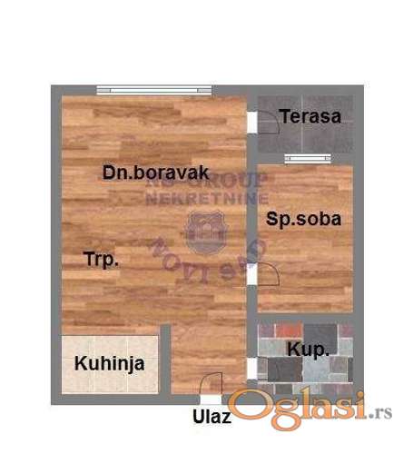 Jednoiposoban 38m2 Bulevar Patrijarha Pavla