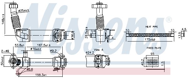 Hladnjak, egr ventil NISSENS 989280