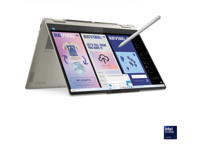 Lenovo Yoga 7 14ILL10 (83JQ0039YA) 2u1 laptop Intel Core Ultra 7 258V 14" 2.8K touch 32GB 1TB SSD Intel Arc 140V bež