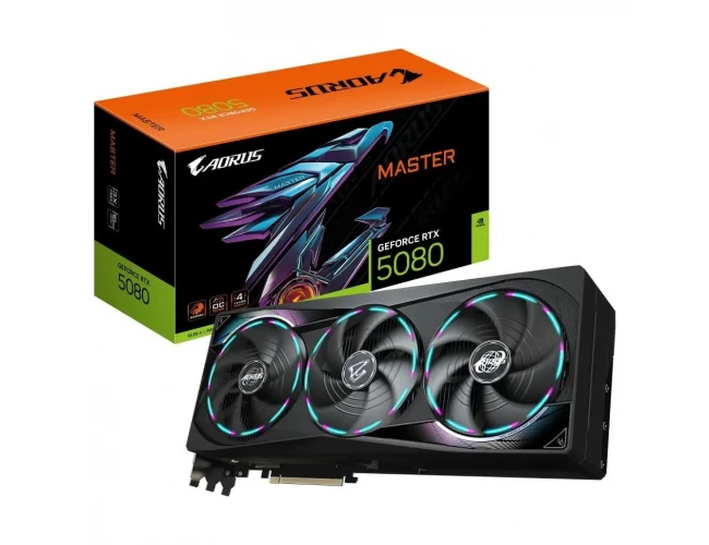 Gigabyte AORUS GeForce RTX5080 MASTER (GV-N5080AORUS M-16GD) grafička kartica 16GB GDDR7 256bit