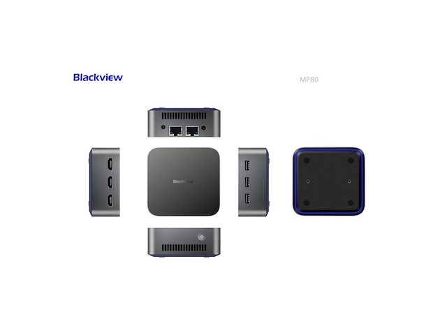 BlackView MP80 Intel N9716GB512GB3xHDMI3xUSB 3.02x RJ45BTWiFIW11P Black