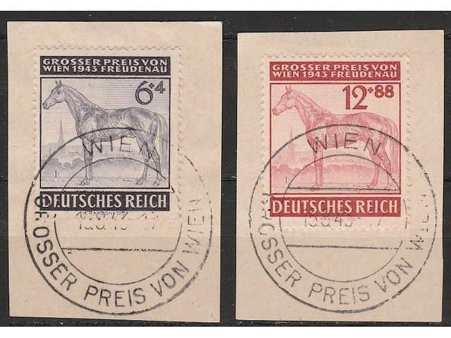 Deutsches Reich-1943-Pferderennen Großer Preis von Wien