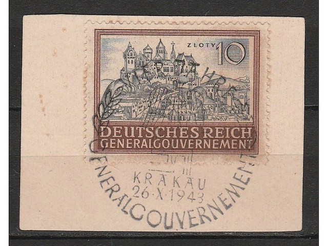 Generalgouvernement - 1943 - Panorama of Krakow
