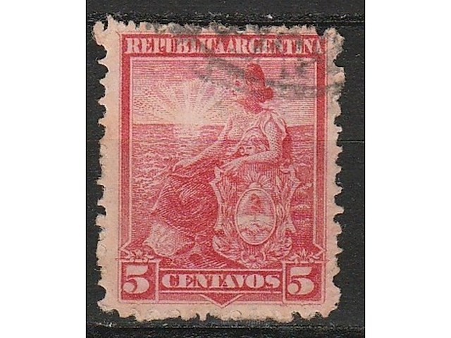 Argentina - 1899 - Allegory, Liberty Seated
