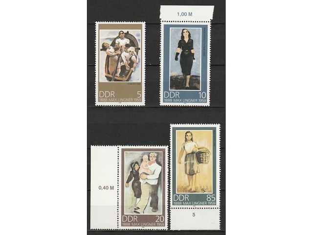DDR-1988-100th Birth Anniversary of Max Lingner-MNH