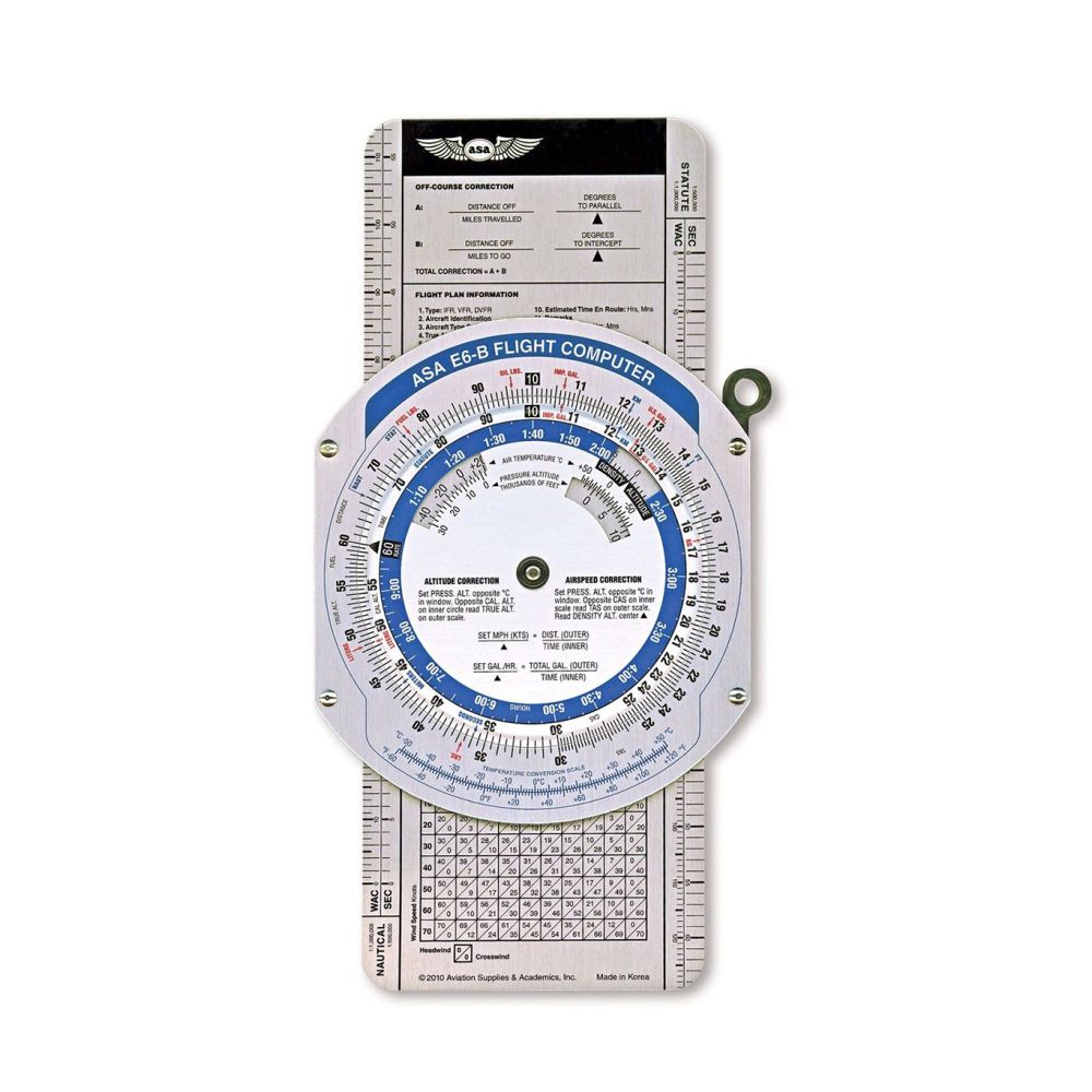 ASA - Color E6B Flight Computer Aluminum
