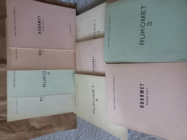Rukomet, Izbor iz strane literature (retko)